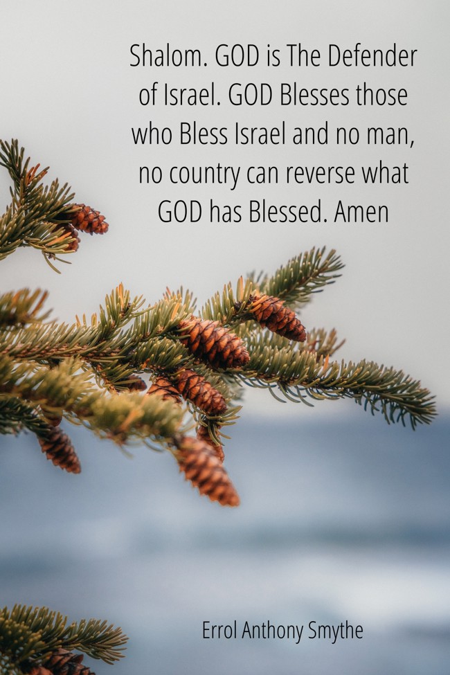 Shalom. GOD is The Defender of Israel. GOD Blesses those - Quozio
