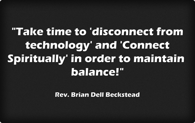 "Take time to 'disconnect from technology' and 'Connect - Quozio