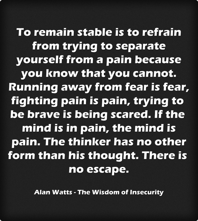 To remain stable is to refrain from trying to separate - Quozio