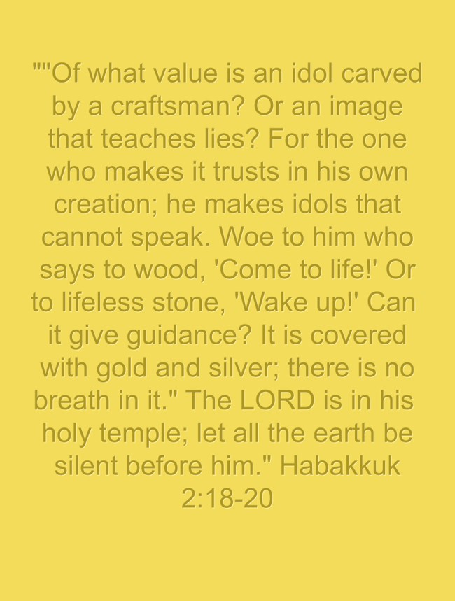  Of What Value Is An Idol Carved By A Craftsman Or An Quozio