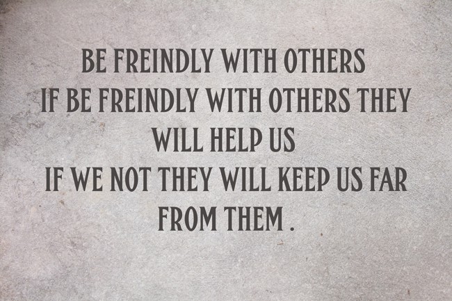BE FREINDLY WITH OTHERS IF BE FREINDLY WITH OTHERS THEY - Quozio