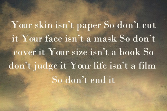 Your Skin Isnt Paper So Dont Cut It Your Face Isnt A Quozio