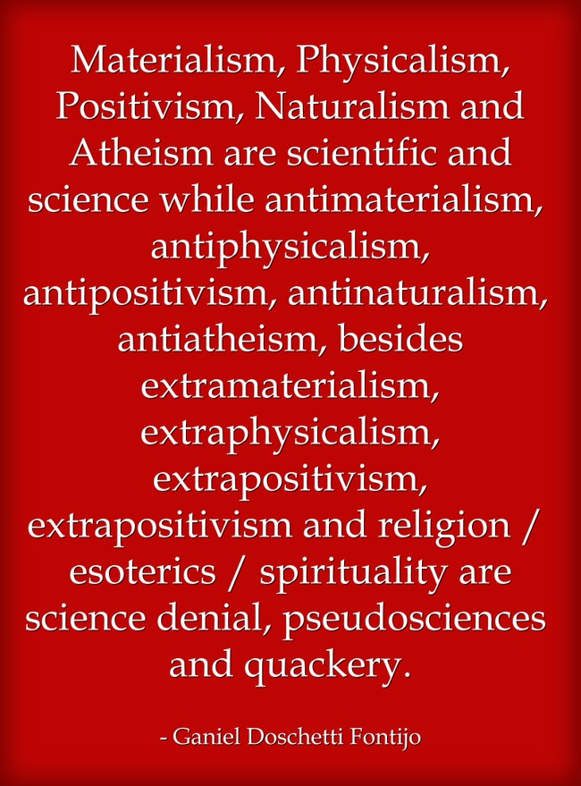 Materialism, Physicalism, Positivism, Naturalism and - Quozio