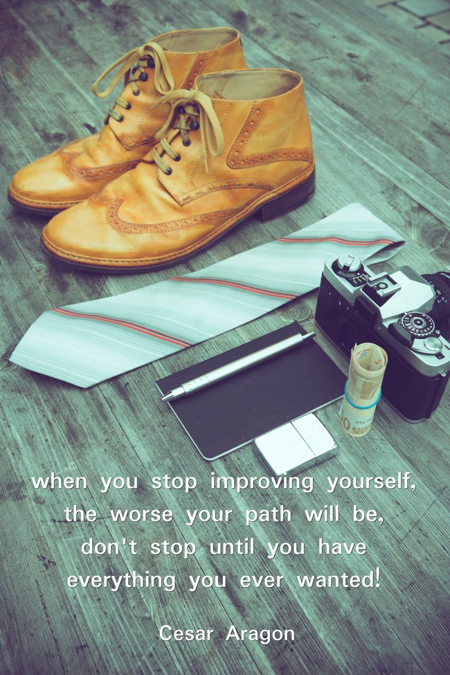 when you stop improving yourself, the worse your path will - Quozio