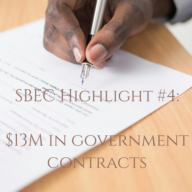 SBEC Highlight #4: $13M in government contracts - Quozio