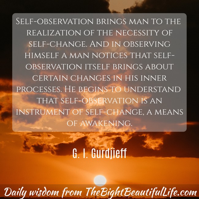 Self-observation brings man to the realization of the - Quozio