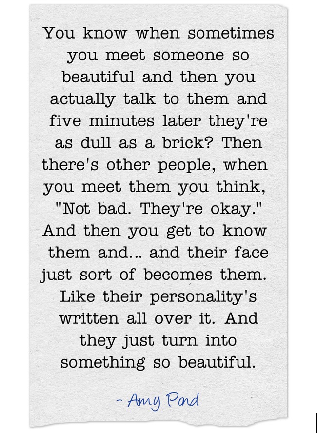 You know when sometimes you meet someone so beautiful and - Quozio