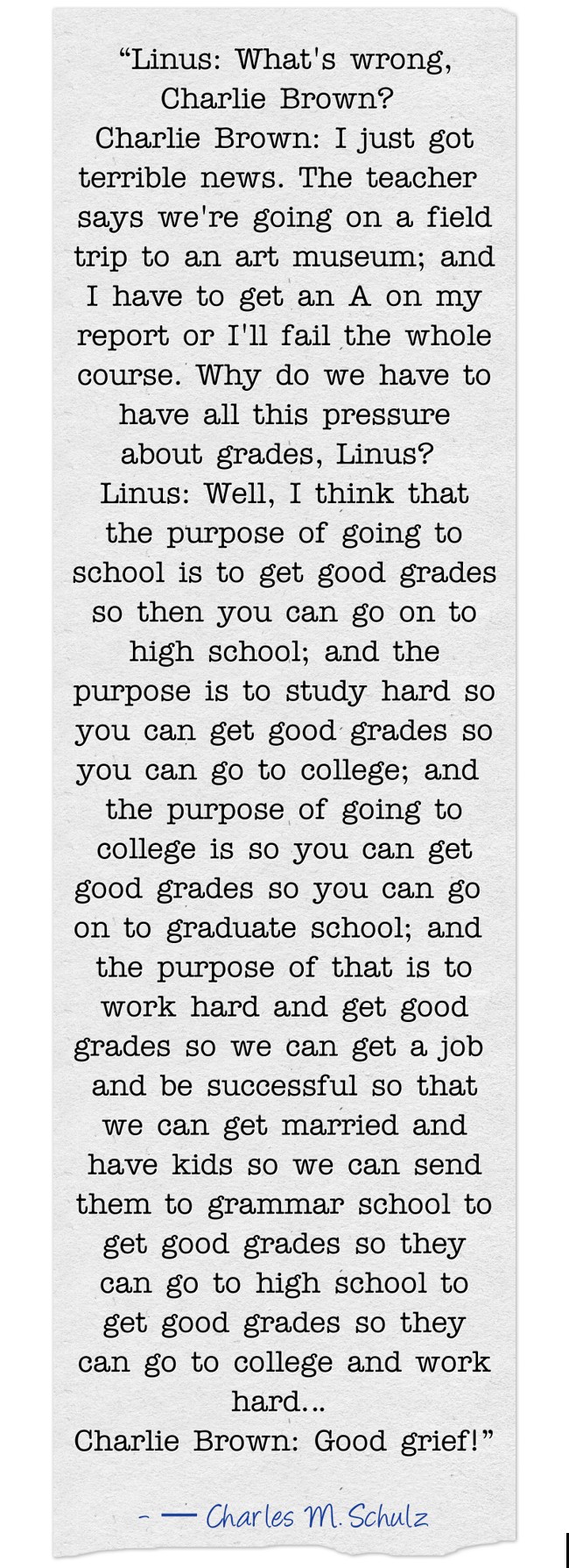 “Linus: What's wrong, Charlie Brown? Charlie Brown: I just - Quozio