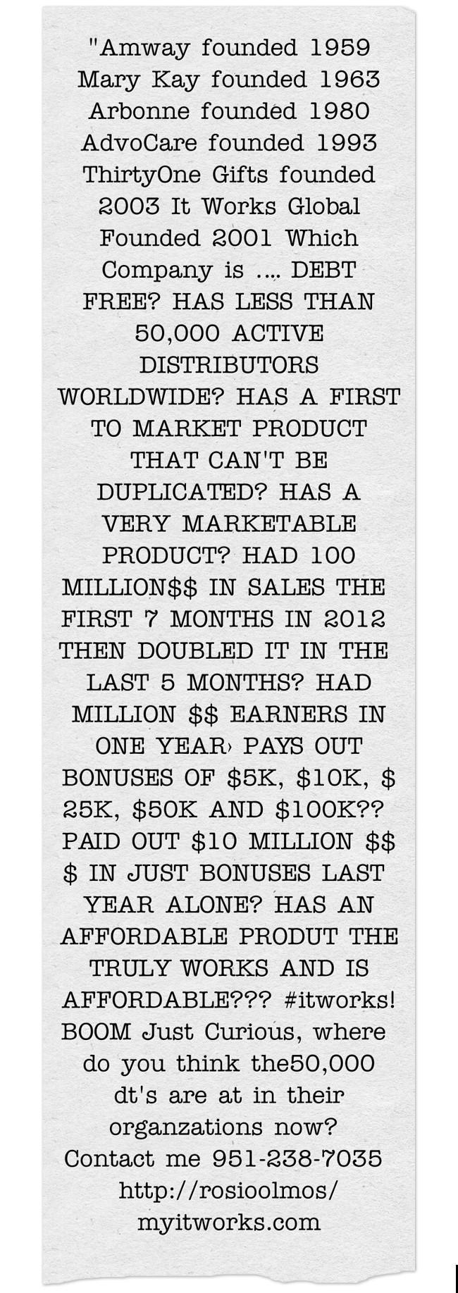 "Amway founded 1959 Mary Kay founded 1963 Arbonne founded - Quozio