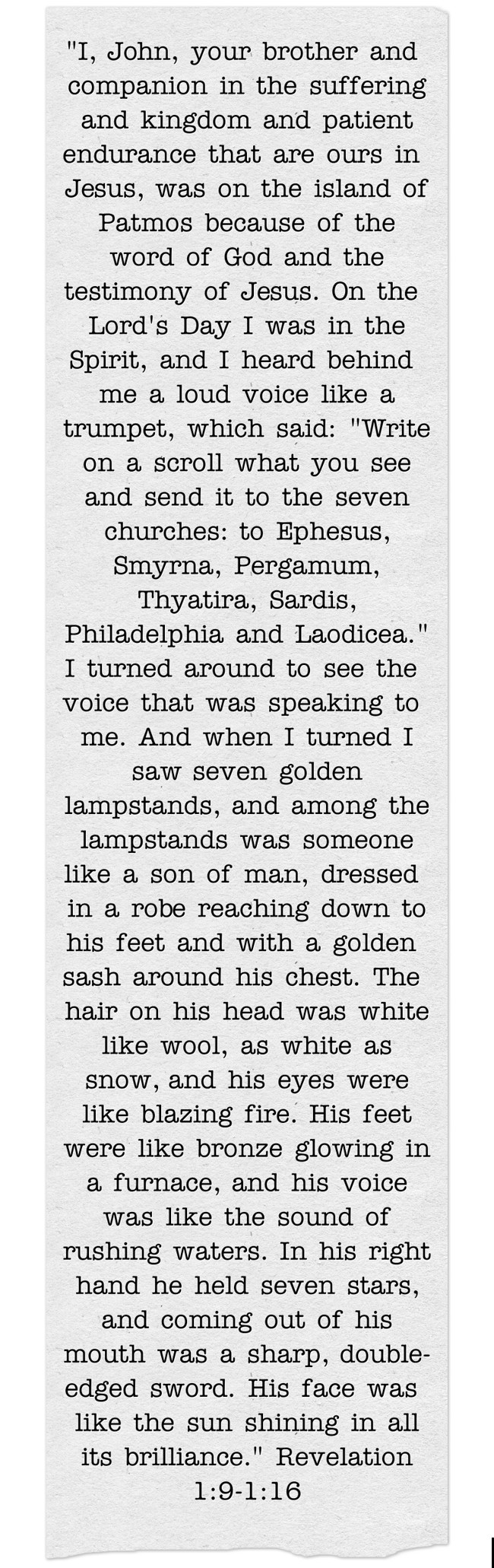 I John Your Brother And Companion In The Suffering And Quozio