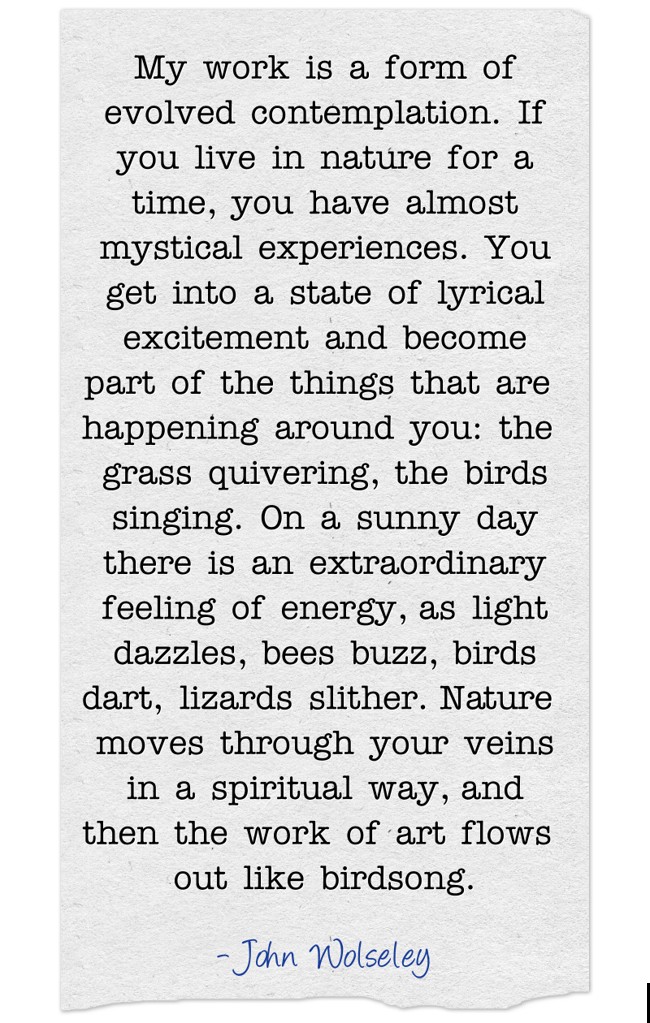 My work is a form of evolved contemplation. If you live in - Quozio