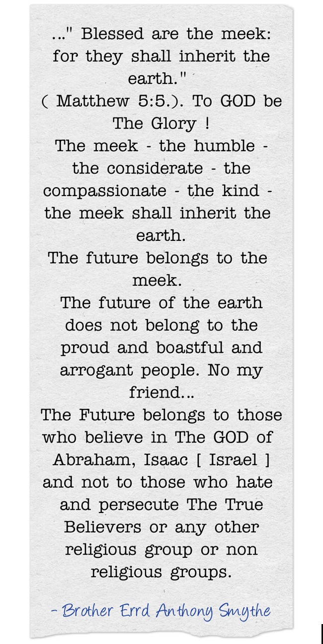 Blessed are the meek: for they shall inherit the - Quozio