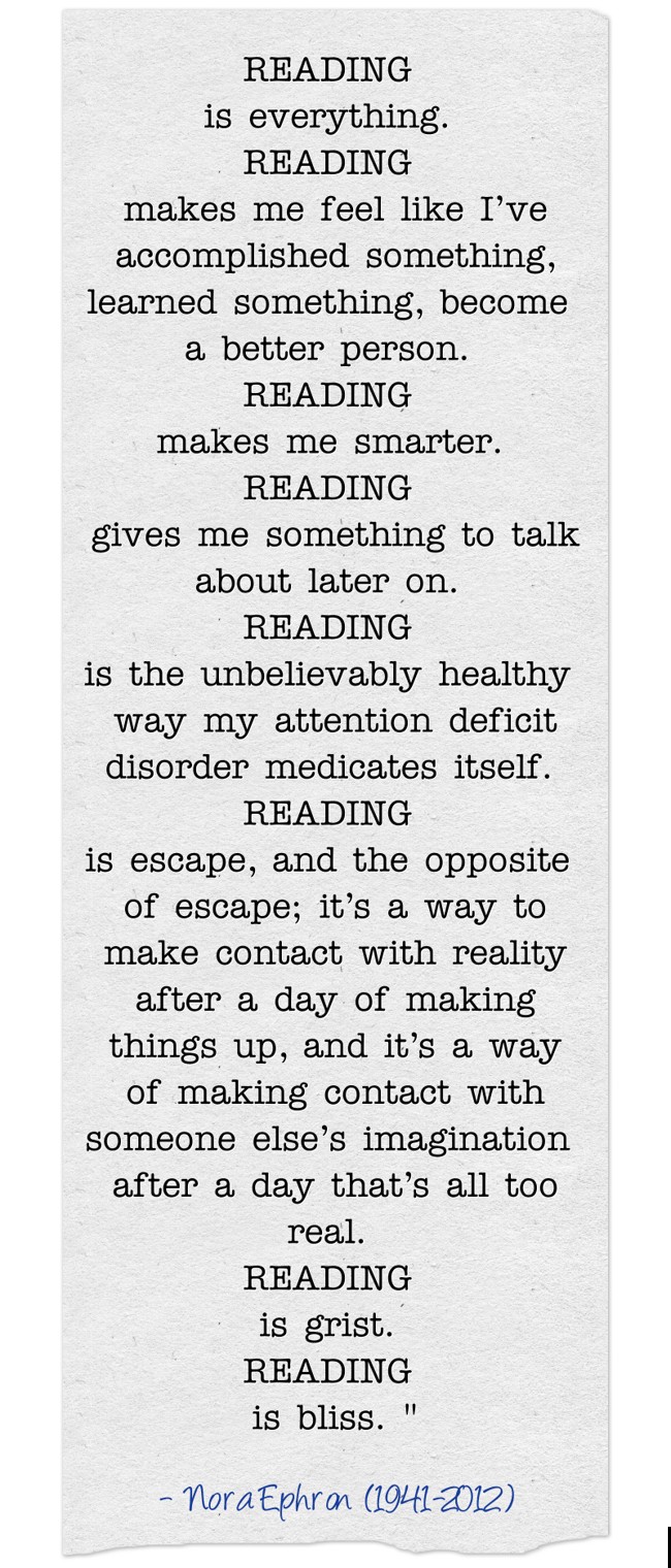 READING is everything. READING makes me feel like I’ve - Quozio