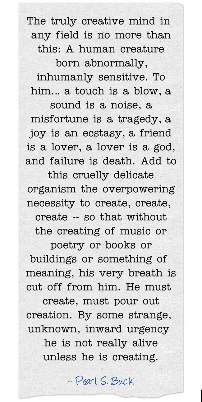 The truly creative mind in any field is no more than this: - Quozio