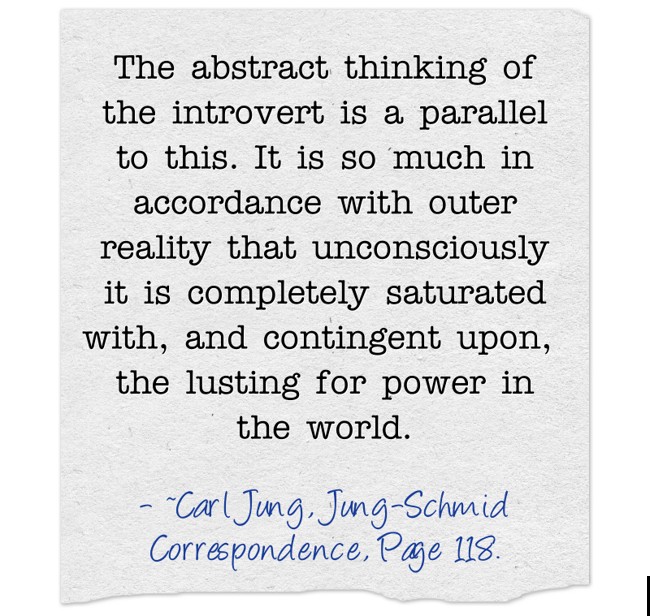 The abstract thinking of the introvert is a parallel to - Quozio