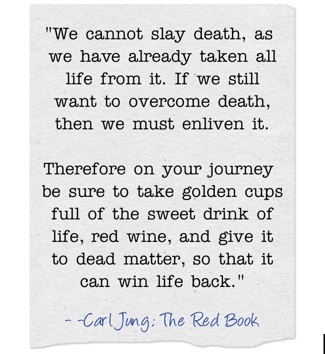 "We cannot slay death, as we have already taken all life - Quozio