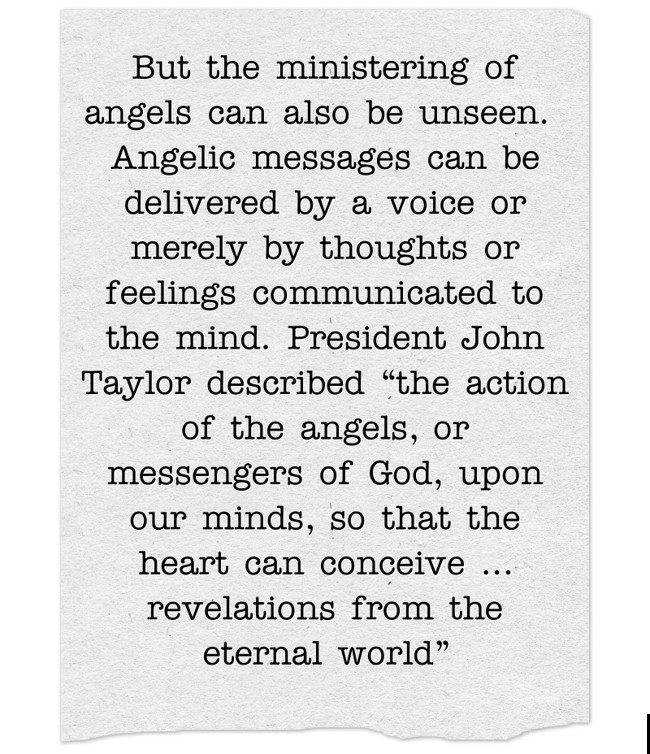 But the ministering of angels can also be unseen. Angelic - Quozio