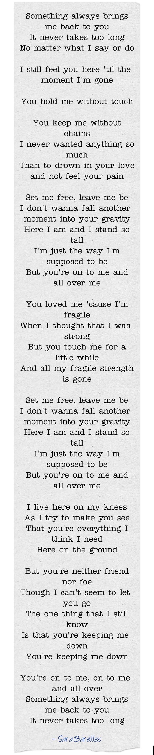 Something always brings me back to you It never takes too - Quozio