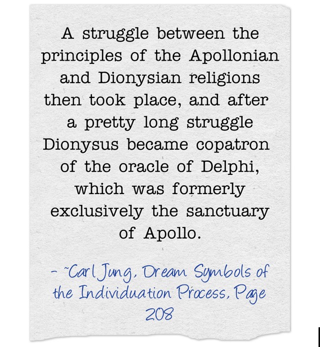 A struggle between the principles of the Apollonian and - Quozio