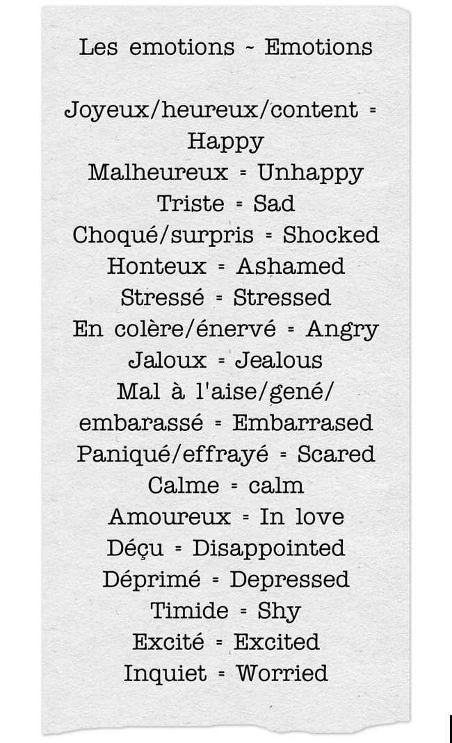Les emotions ~ Emotions Joyeux/heureux/content = Happy - Quozio