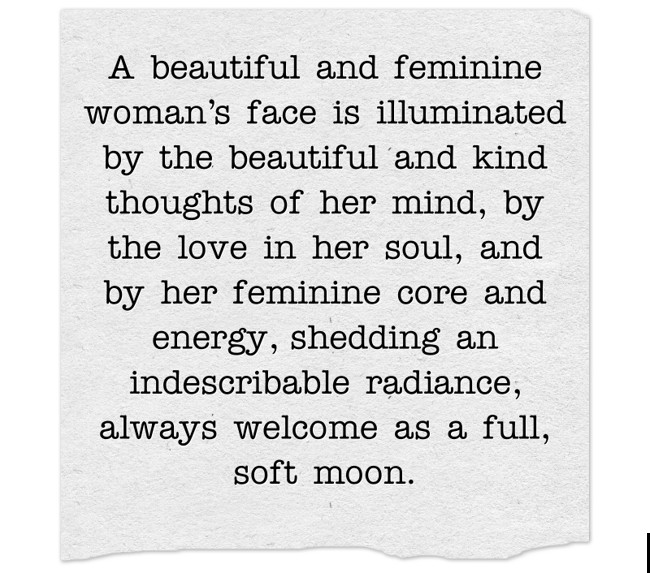 A beautiful and feminine woman’s face is illuminated by the - Quozio
