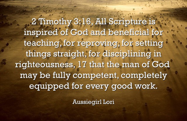 2 Timothy 3:16, All Scripture is inspired of God and - Quozio