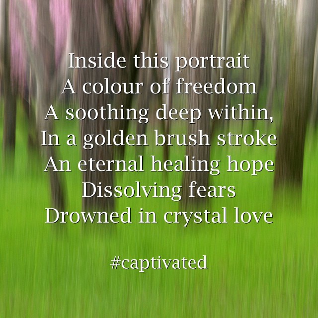 Inside this portrait A colour of freedom A soothing deep - Quozio