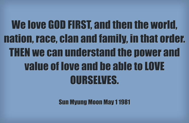 We love GOD FIRST, and then the world, nation, race, clan - Quozio