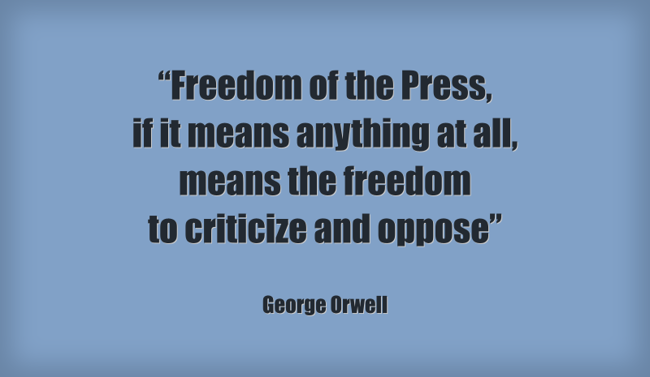 “Freedom of the Press, if it means anything at all, means - Quozio