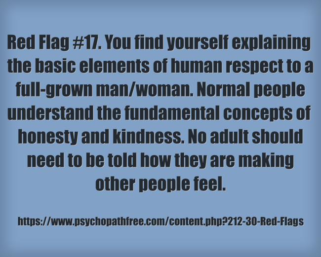 Red Flag #17. You find yourself explaining the basic - Quozio