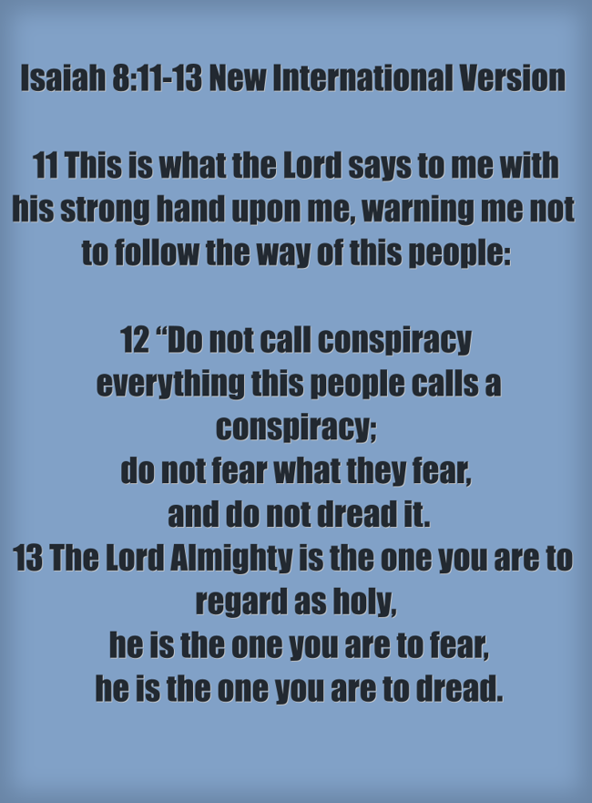 Isaiah 8:11-13 New International Version 11 This is what - Quozio