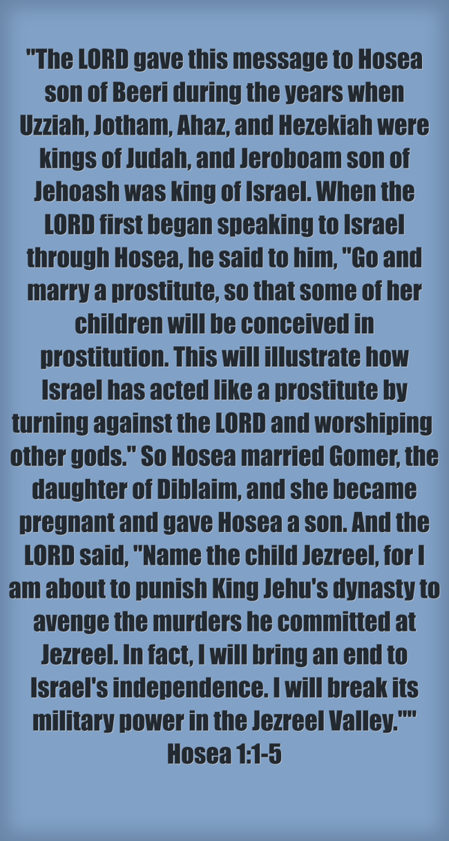 "The LORD gave this message to Hosea son of Beeri during - Quozio