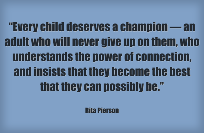 “Every child deserves a champion — an adult who will never - Quozio