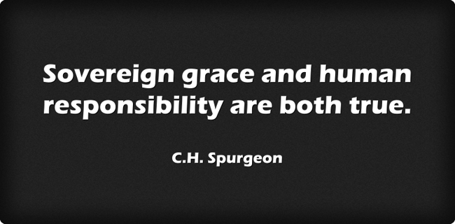 Sovereign grace and human responsibility are both true. - Quozio