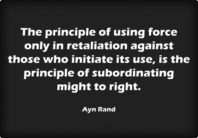 The principle of using force only in retaliation against - Quozio