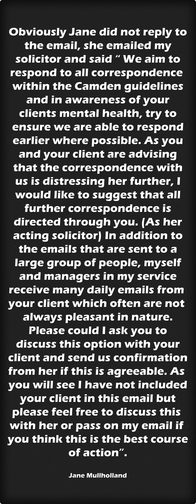 Obviously Jane did not reply to the email, she emailed my - Quozio