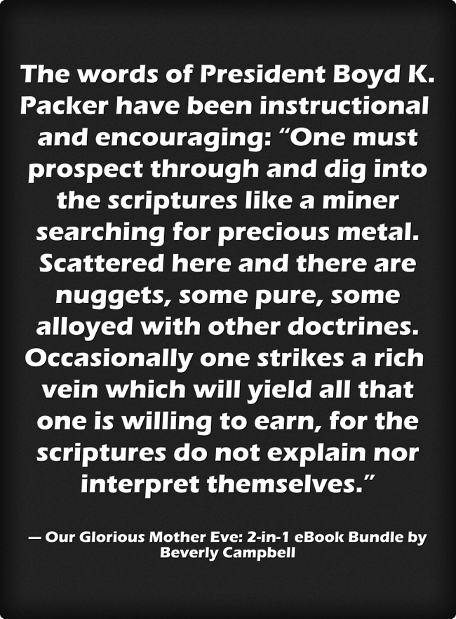 The words of President Boyd K. Packer have been - Quozio