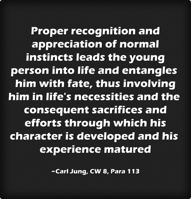 Proper recognition and appreciation of normal instincts - Quozio