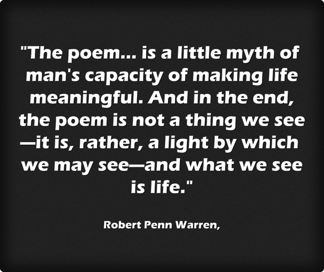 "The poem... is a little myth of man's capacity of making - Quozio