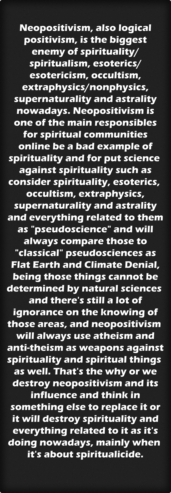 Neopositivism, also logical positivism, is the biggest - Quozio