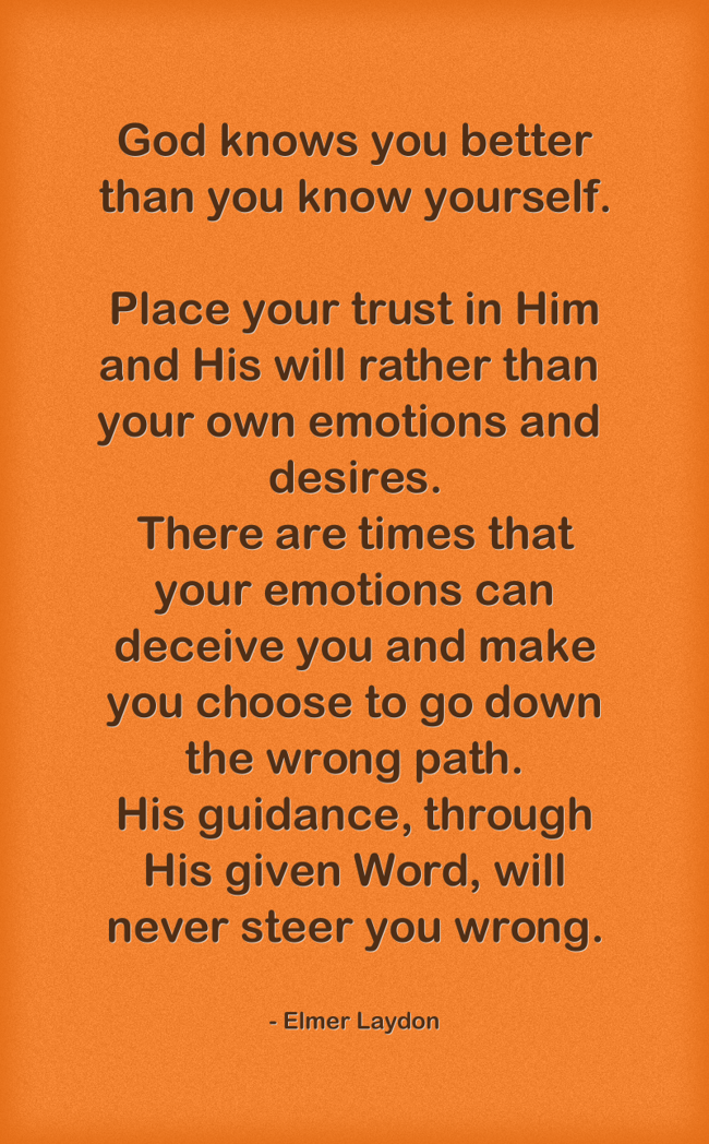 God knows you better than you know yourself. Place your - Quozio