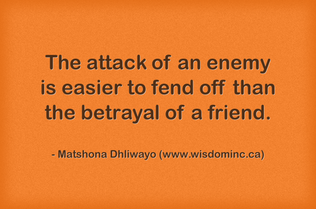 The attack of an enemy is easier to fend off than the - Quozio