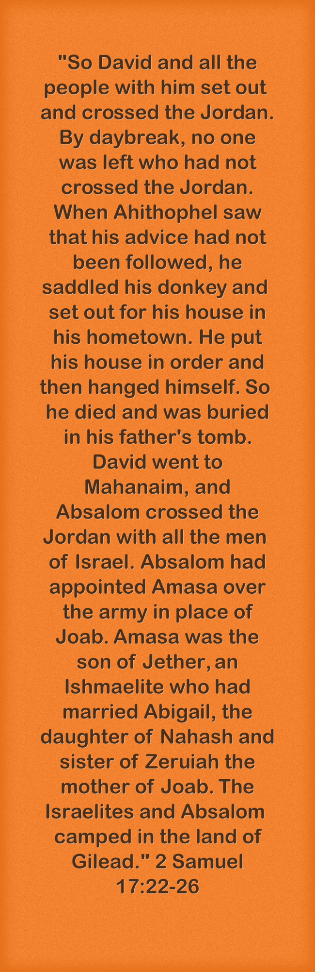 "So David and all the people with him set out and crossed - Quozio