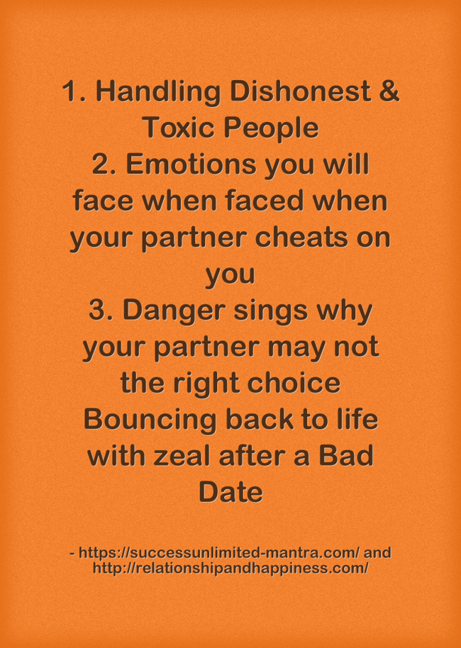 1. Handling Dishonest & Toxic People 2. Emotions you will - Quozio