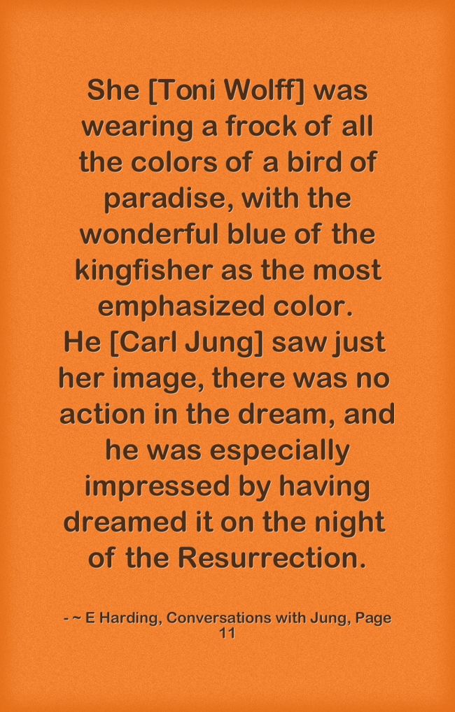 She [Toni Wolff] was wearing a frock of all the colors of a - Quozio