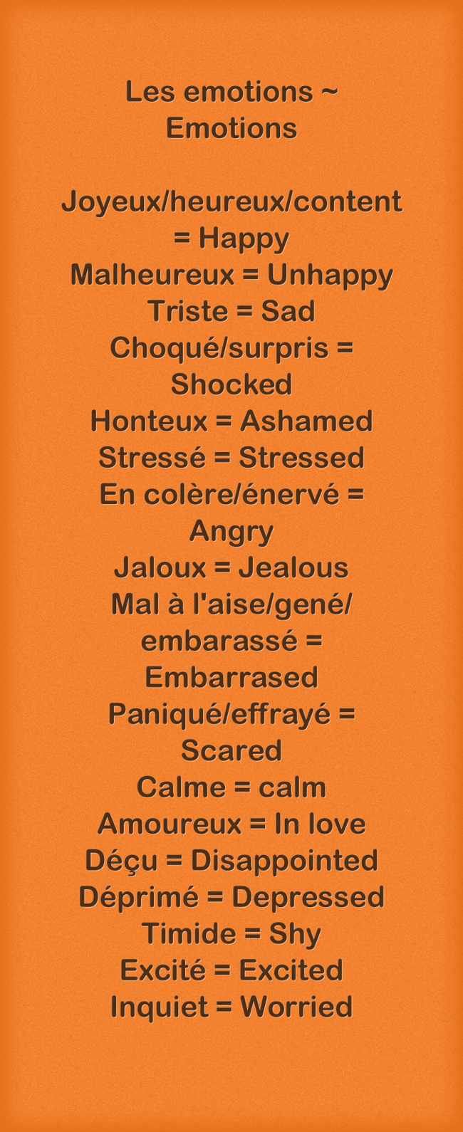 Les emotions ~ Emotions Joyeux/heureux/content = Happy - Quozio