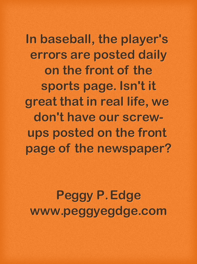 In baseball, the player's errors are posted daily on the - Quozio