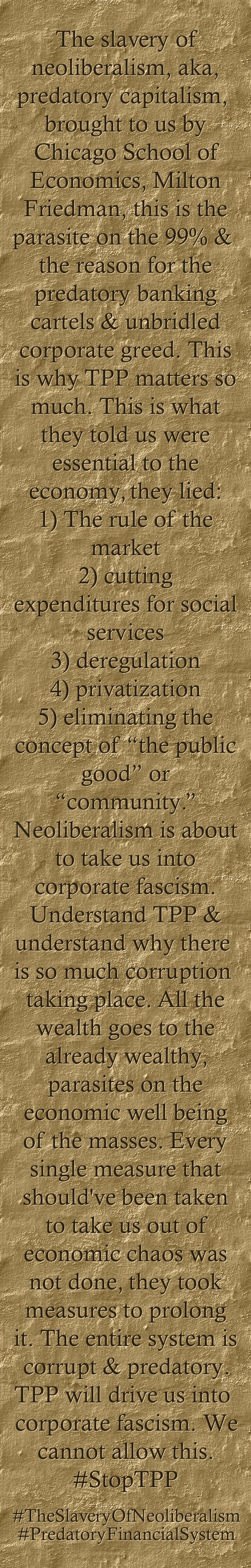 The slavery of neoliberalism, aka, predatory capitalism, - Quozio