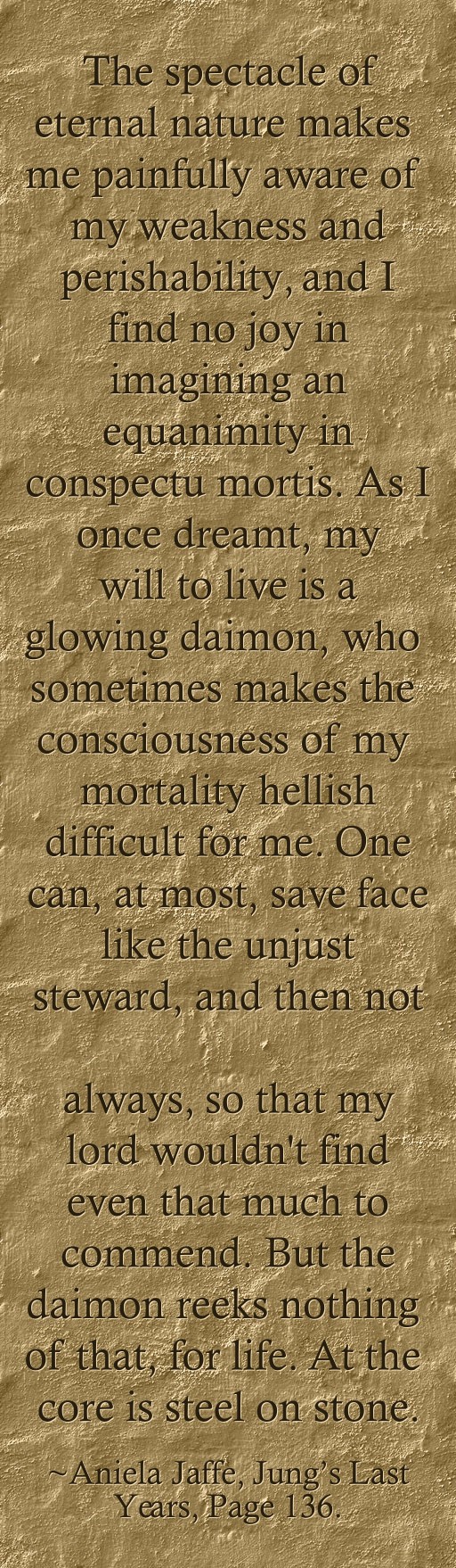 The spectacle of eternal nature makes me painfully aware of - Quozio