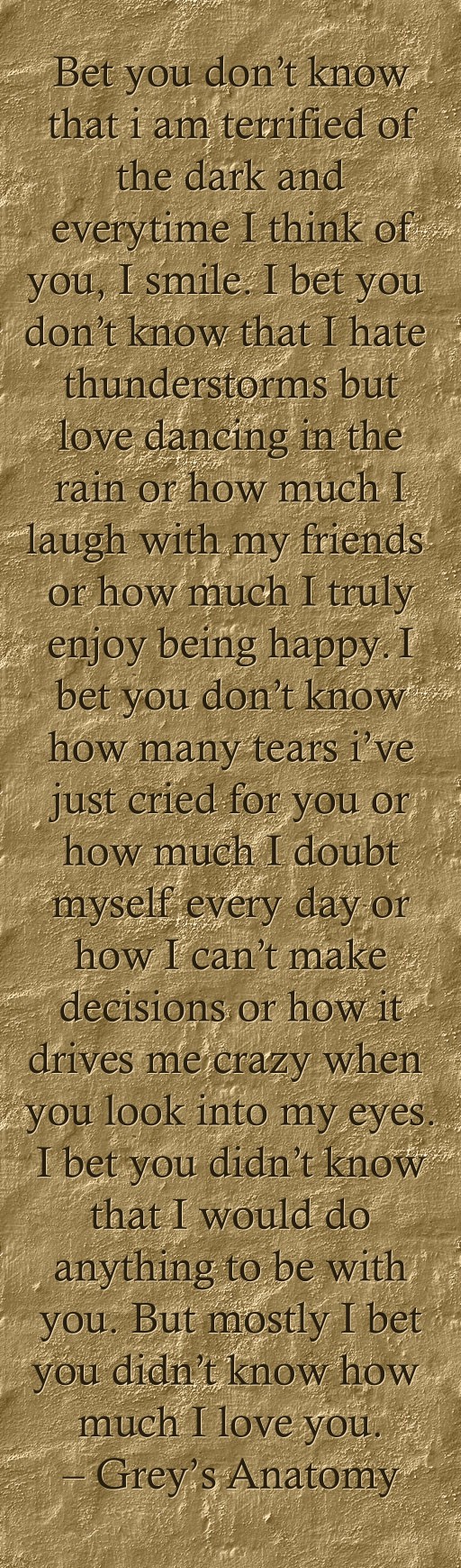 Bet you don’t know that i am terrified of the dark and - Quozio